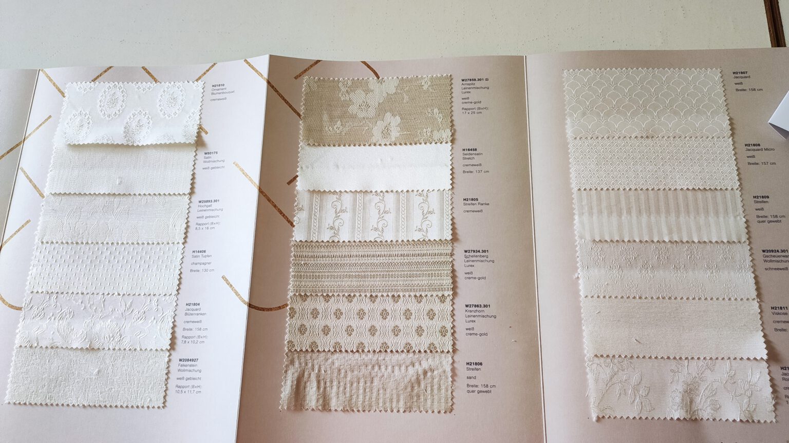 Neue Stoffmuster - Barbara Albrecht - Mode Atelier & Schneiderei